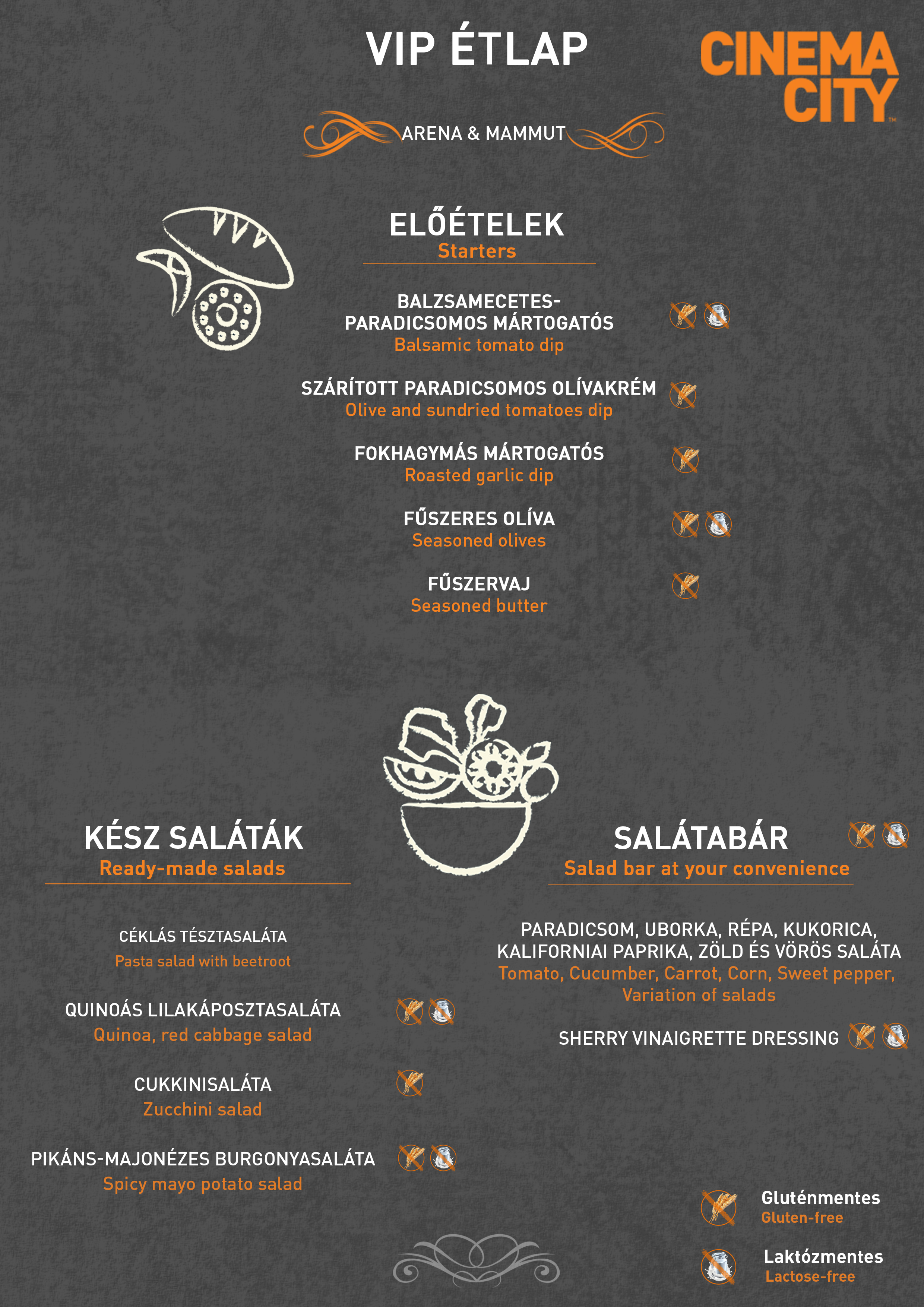 VIP all-you-can-eat Menu